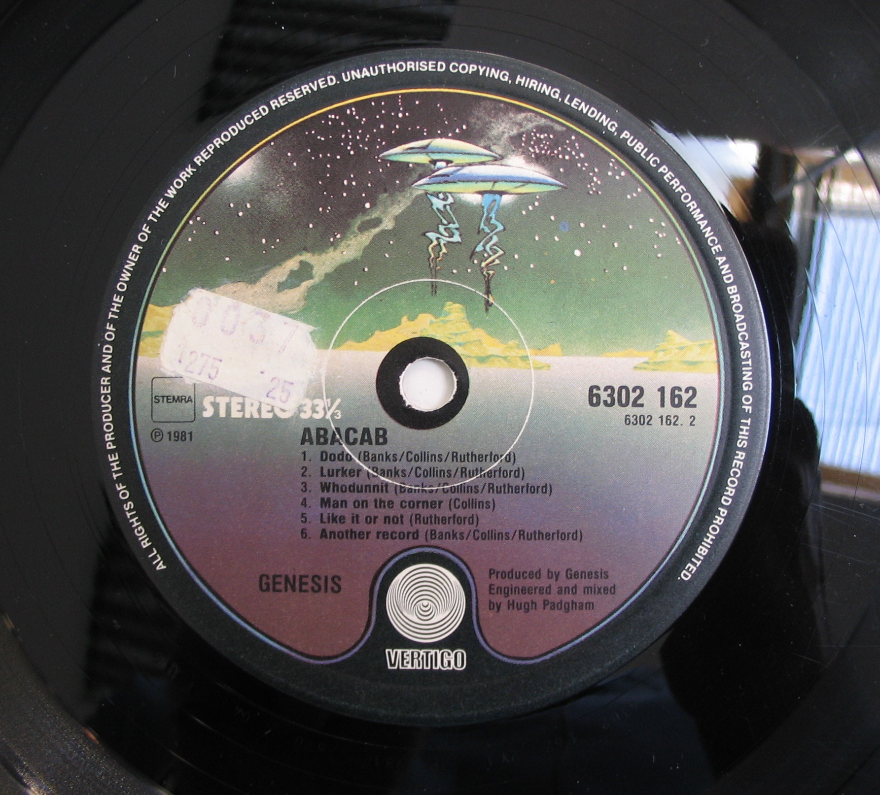 Genesis Abacab : LP Label B nl | CD Covers | Cover Century | Over 1.000 ...